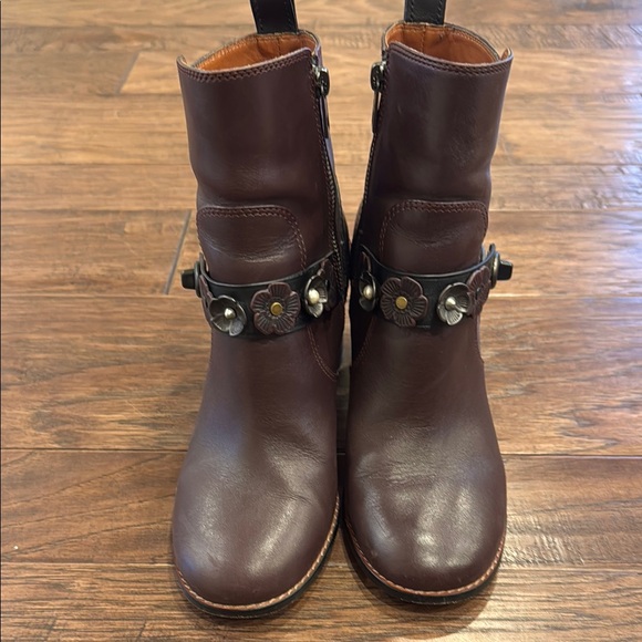 Shoes | Coach 1941 Tea Rose Womens Moto Boots Oxblood | Poshmark